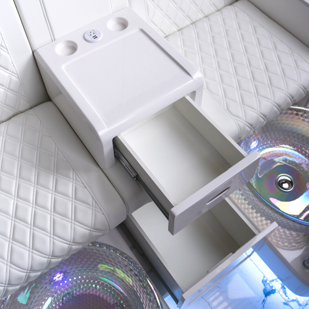 Whale Spa Gemini Bench Spa Multi Seat Pedicure Chair | Best Pedicure Chair