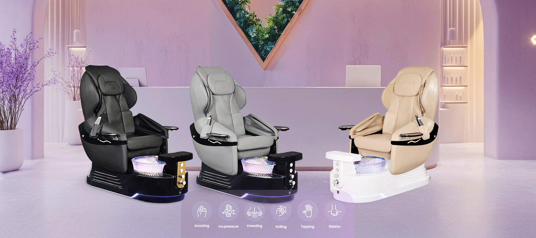 Luxury Pedicure Chairs | Whale Spa | Best Nail Salon Furniture